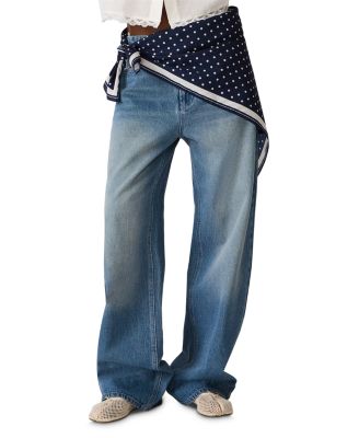 Click here for Steve Madden Sydnee High Rise Barrel Jeans in Mari... prices