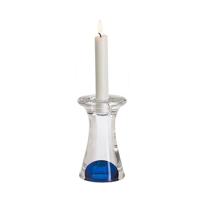 Kosta Boda Zoom Small Candlestick, Blue | Bloomingdale's