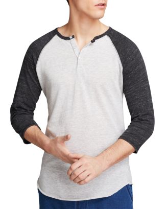 ALTERNATIVE Heathered Raglan Henley | Bloomingdale's