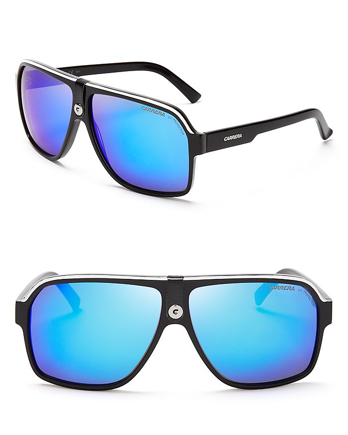 Carrera Men's Mirrored Navigator Sunglasses | Bloomingdale's