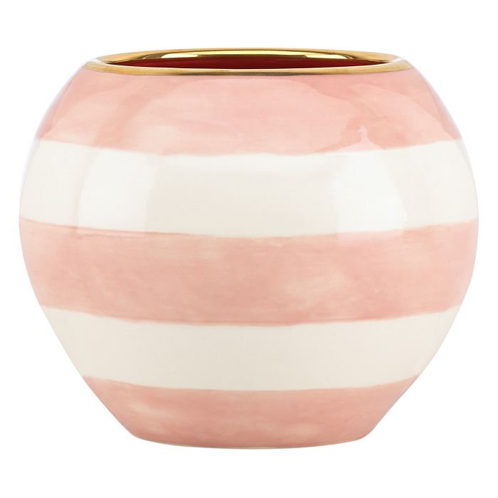 kate spade new york Sunset Street 6" Rose Bowl, Pink Stripe ...