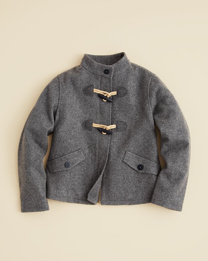 Brooks Brothers Girls' Melton Short Jacket - Sizes XS-XL | Bloomingdale's
