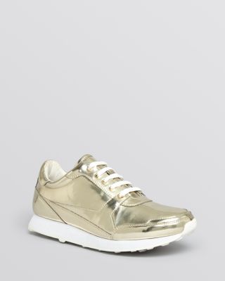 Kenneth Cole Lace Up Sneakers - Dewey Metallic Trainer | Bloomingdale's