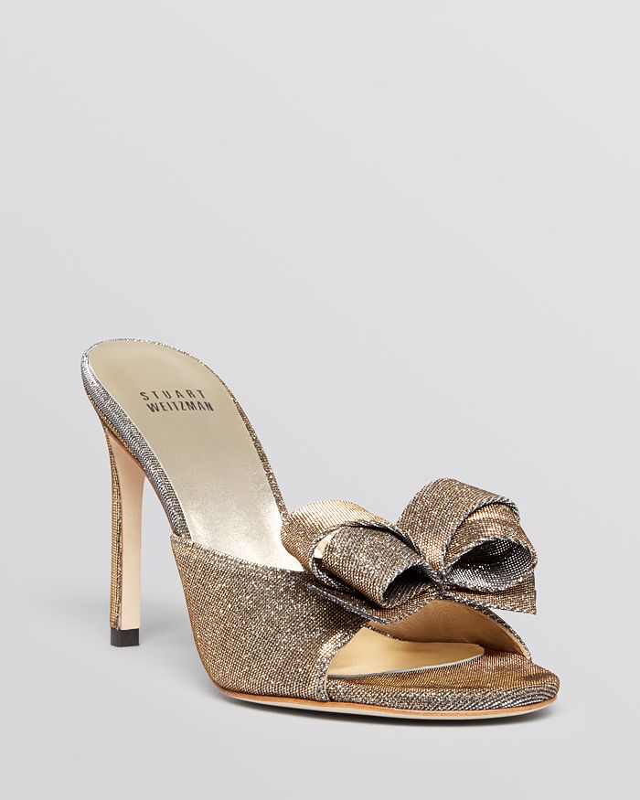 Stuart Weitzman Songbird High-Heel Slide Sandals | Bloomingdale's