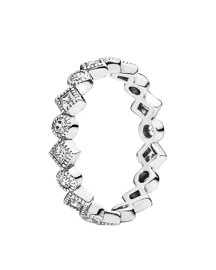 Pandora Ring - Sterling Silver & Cubic Zirconia Alluring Brilliant ...