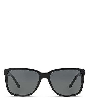 Burberry Men's Honey Check Square Sunglasses, 56mm | Bloomingdale's