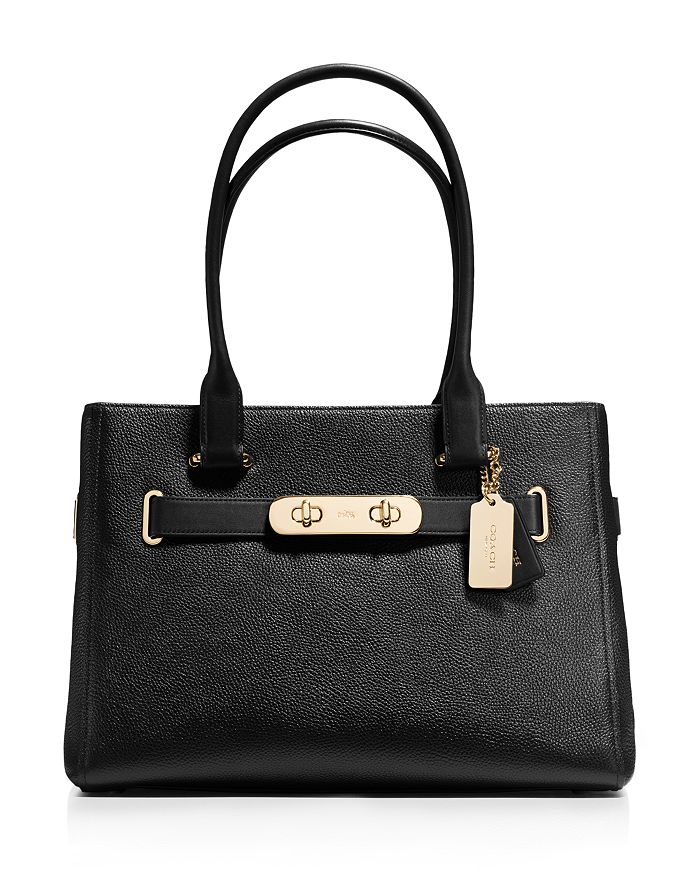 COACH Swagger Carryall in Pebble Leather | Bloomingdale's