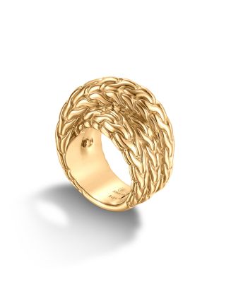JOHN HARDY Classic Chain 18K Yellow Gold Wrap Ring | Bloomingdale's