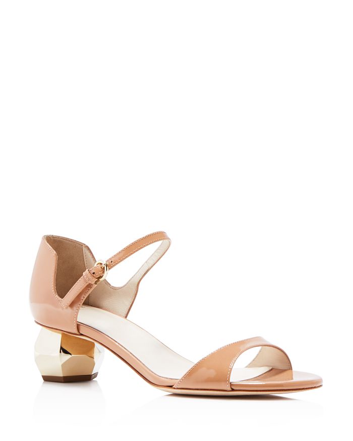 Frances Valentine Bella Sculpted Mid Heel Sandals | Bloomingdale's