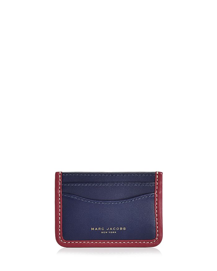 MARC JACOBS Color Block Madison Card Case | Bloomingdale's