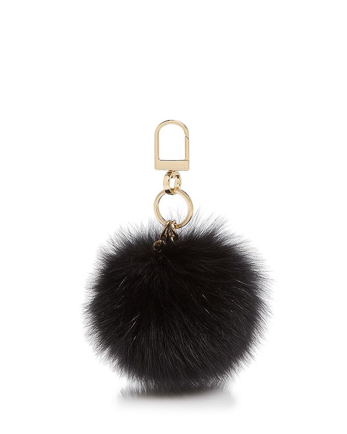 Tory Burch Fox Fur Pom-Pom Key Fob | Bloomingdale's