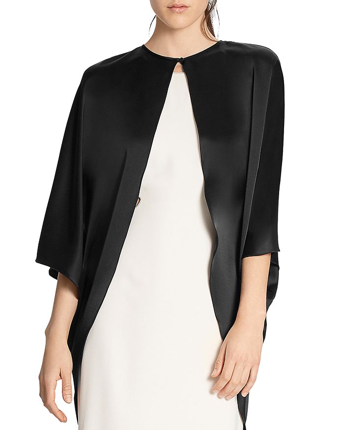 HALSTON HERITAGE HALSTON Button Capelet | Bloomingdale's