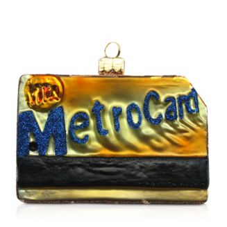 Mia Metrocard Glass Ornament | Bloomingdale's