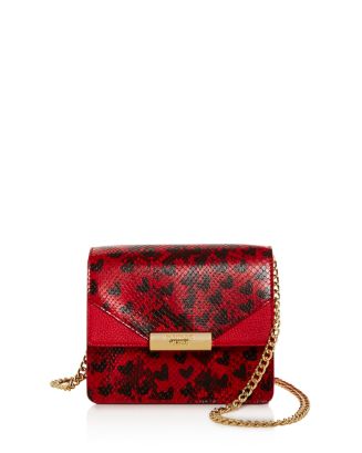 Boutique Moschino Heart Python-Embossed Shoulder Bag | Bloomingdale's