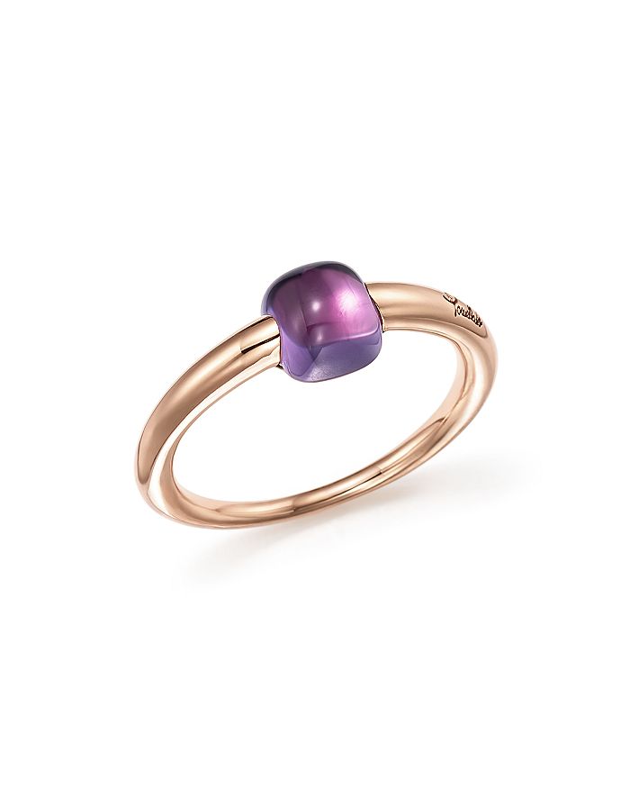 Pomellato M'Ama Non M'Ama Ring with Amethyst in 18K Rose Gold ...