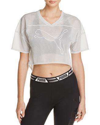 PUMA PUMMA Cropped Football Tee | Bloomingdale's