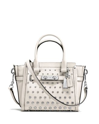COACH Swagger 21 in Pebble Leather with Ombré Rivets | Bloomingdale's