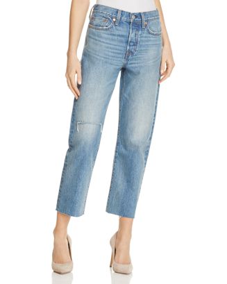 Levi's Wedgie Straight Selvedge Jeans in Tent Lyfe | Bloomingdale's