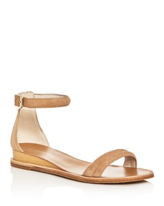 Kenneth Cole Women's Jenna Suede Ankle Strap Demi Wedge Sandals ...