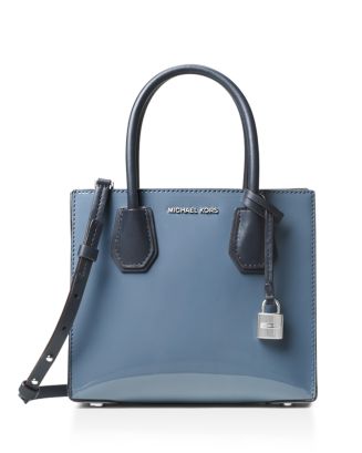 MICHAEL Michael Kors Mercer Color Block Medium Patent Leather Messenger ...