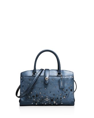 COACH Mercer 30 Satchel with Star Rivets | Bloomingdale's