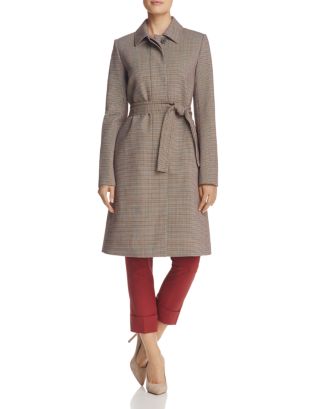 Theory Mod Window Check Coat | Bloomingdale's