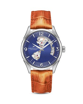 Hamilton Jazzmaster Open Heart Watch, 42mm | Bloomingdale's