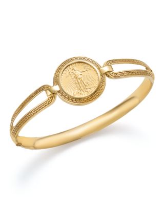 Solid gold coin bracelet store