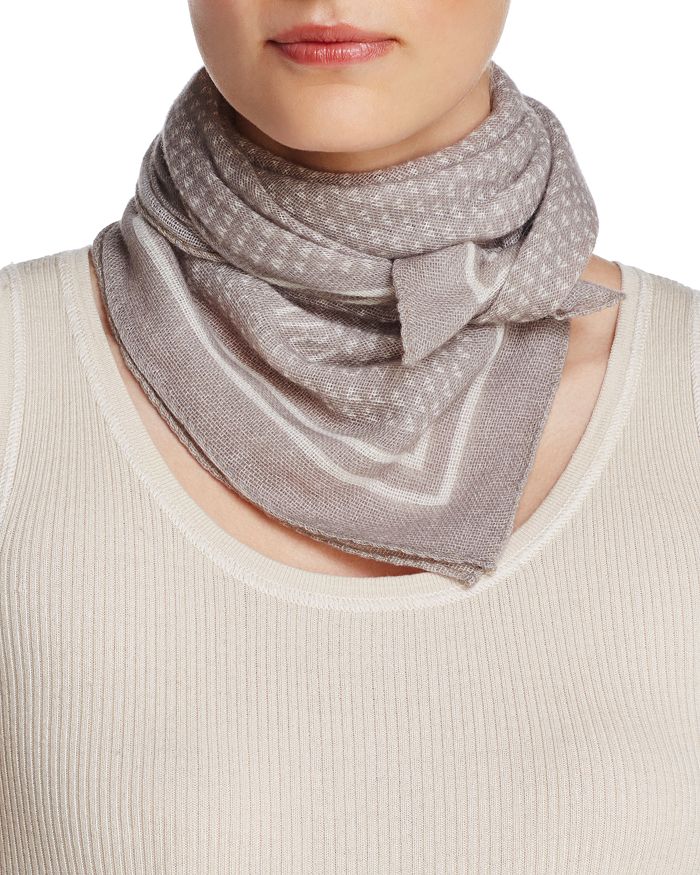 Armani Wool Triangle Print Scarf | Bloomingdale's