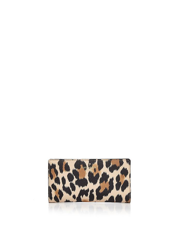 kate spade new york Hyde Lane Stacy Leopard Print Leather Wallet ...