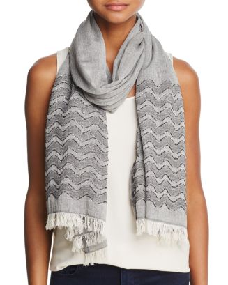 AQUA Metallic Chevron Wrap - 100% Exclusive | Bloomingdale's