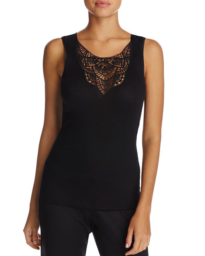 Hanro Fiona Embroidered Tank | Bloomingdale's