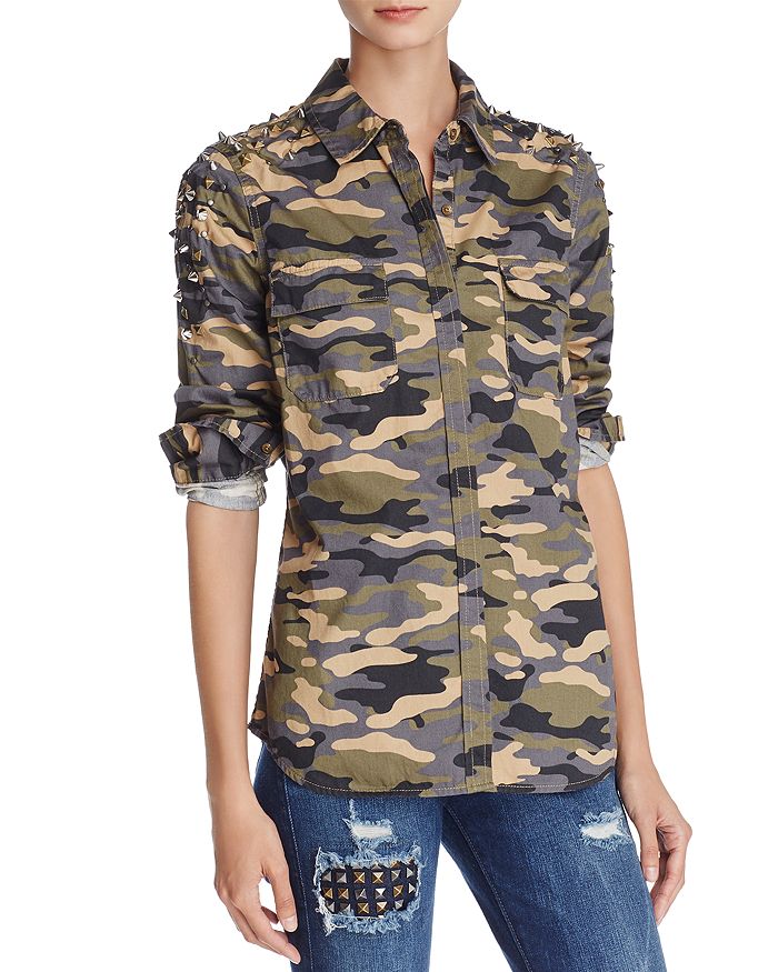 True Religion Studded Camouflage Shirt | Bloomingdale's True Religion Studded Camouflage Shirt | Bloomingdale's