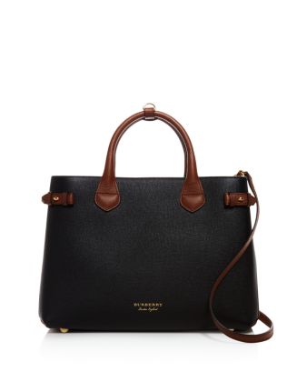 Burberry Banner House Check Medium Leather Tote | Bloomingdale's