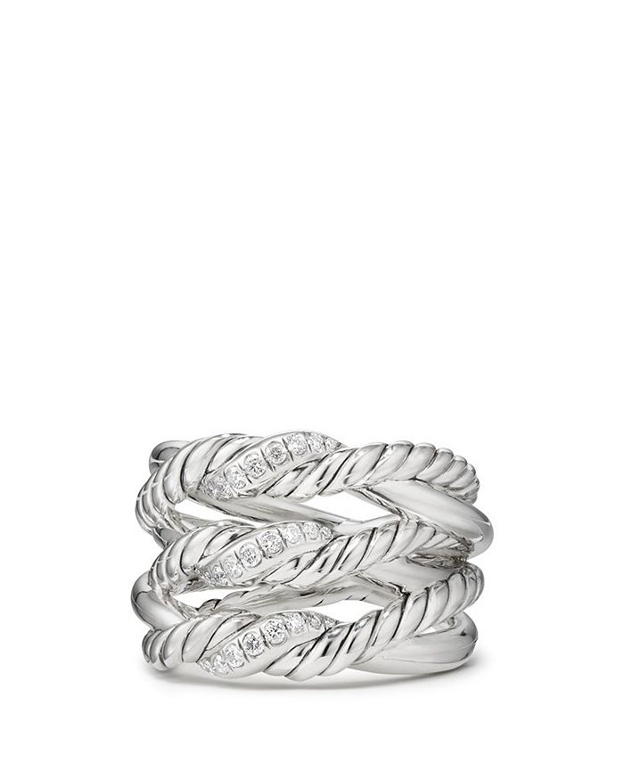 David Yurman Continuance Three-Row Ring with Diamonds | Bloomingdale's David Yurman Continuance Three-Row Ring with Diamonds | Bloomingdale's