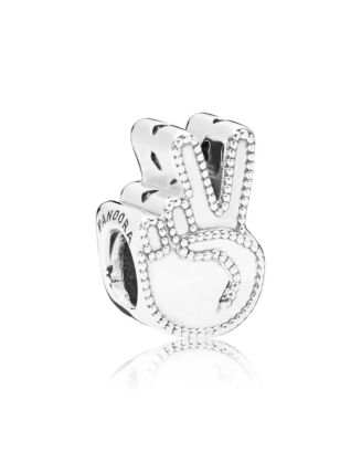 Pandora Sterling Silver & Enamel Symbol of Peace Charm | Bloomingdale's