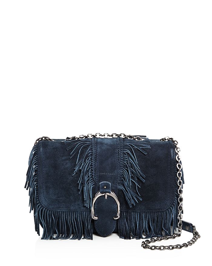 Longchamp Amazone Folk Small Suede Crossbody - 100% Exclusive ...