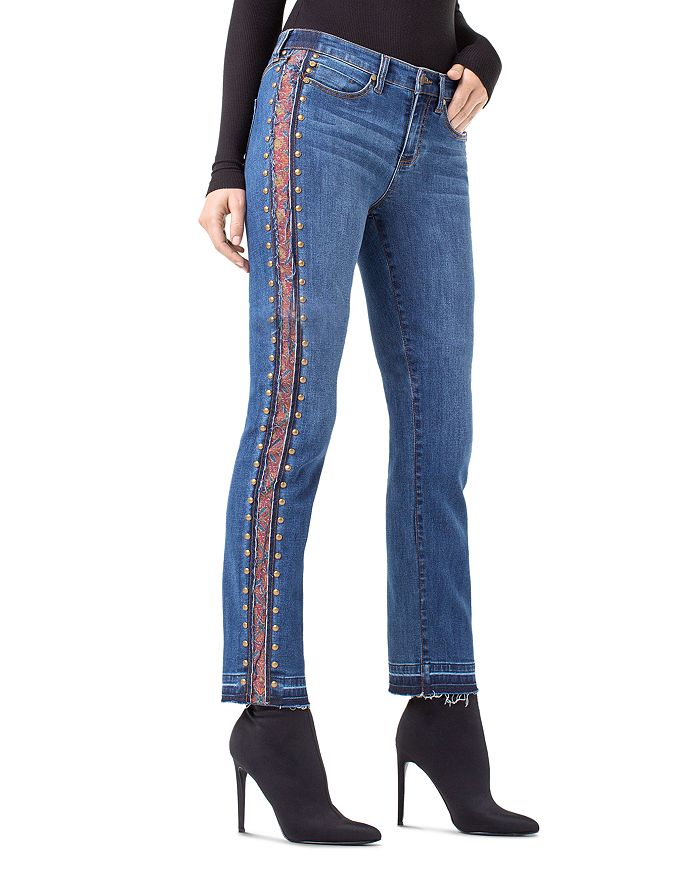 Liverpool Colette Embellished Straight Ankle Jeans in Montauk ...