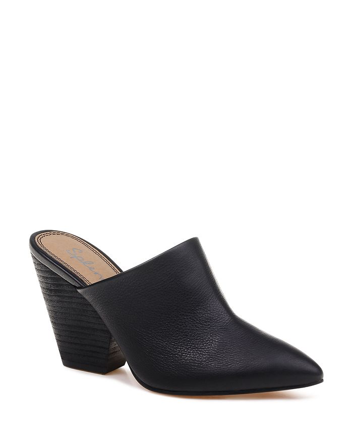 Splendid Women's Nala Pointed Toe Leather High-Heel Mules | Bloomingdale's