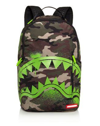 Sprayground Camo Print Glow in the Shark Backpack | Bloomingdale's