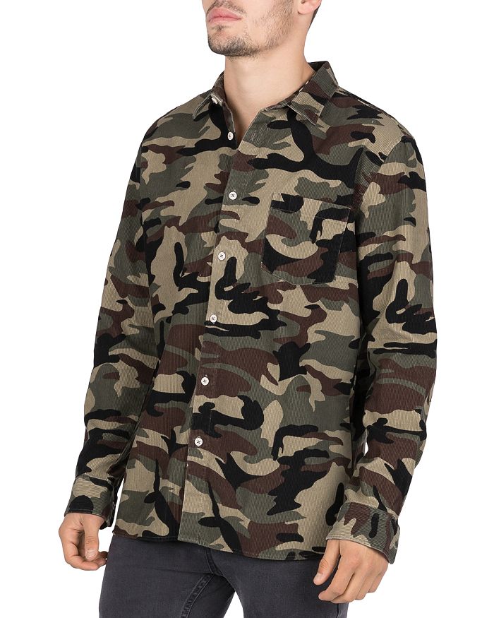 Barney Cools Heritage Camouflage-Print Corduroy Regular Fit Shirt | Bloomingdale's