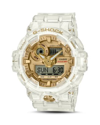 G-Shock Limited Edition White & Gold Watch, 53.4mm | Bloomingdale's