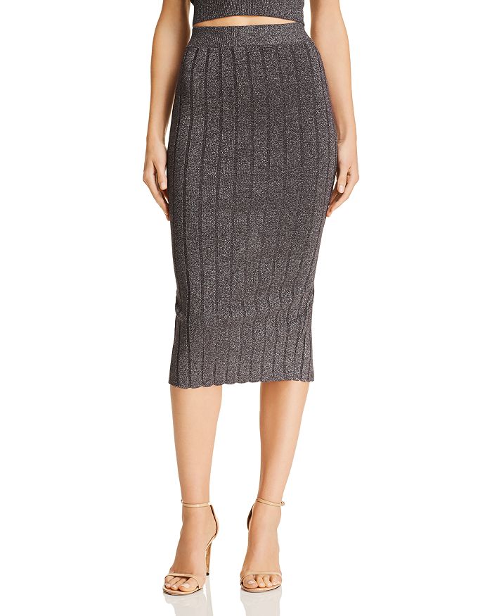 alexanderwang.t Metallic Midi Skirt | Bloomingdale's