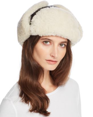 Crown Cap Shearling Aviator Hat | Bloomingdale's