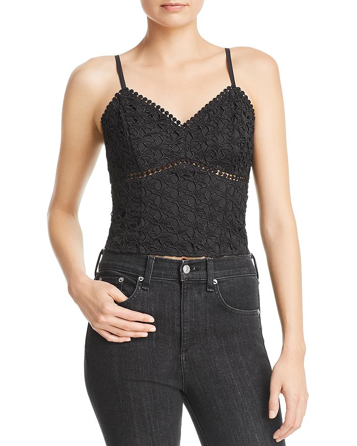 AQUA Star Lace Bustier Top - 100% Exclusive | Bloomingdale's
