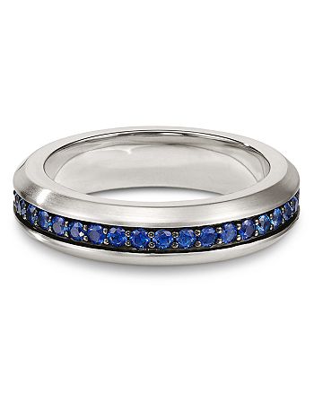 David Yurman Streamline® Band Ring with Sapphires | Bloomingdale's