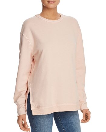 Three Dots Side-Slit Sweatshirt | Bloomingdale's