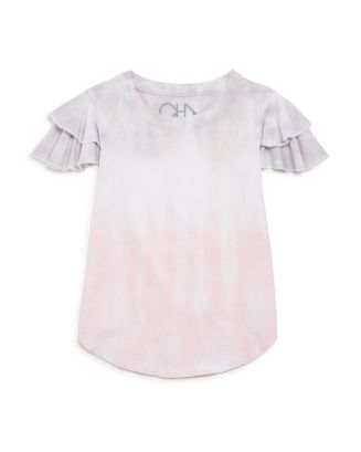 CHASER Girls' Flutter-Sleeve Tee - Big Kid | Bloomingdale's