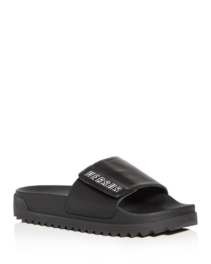 Versus Versace Men's Leather Slide Sandals | Bloomingdale's