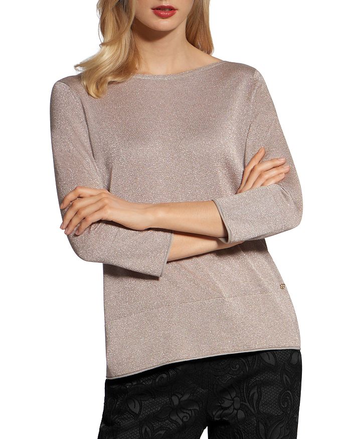 BASLER Metallic Boatneck Sweater | Bloomingdale's